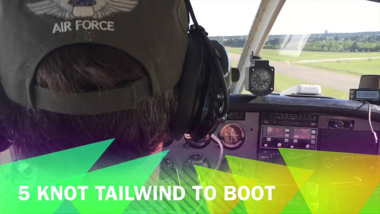 Landing on a narrow runway with a tailwind - YouTube