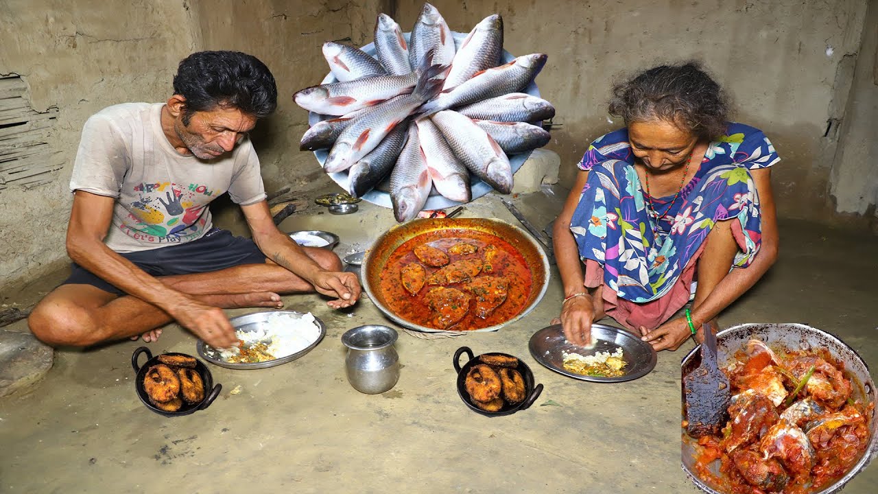 Village Style Fish Curry With Rice || Traditional Fish Curry Recipe ...