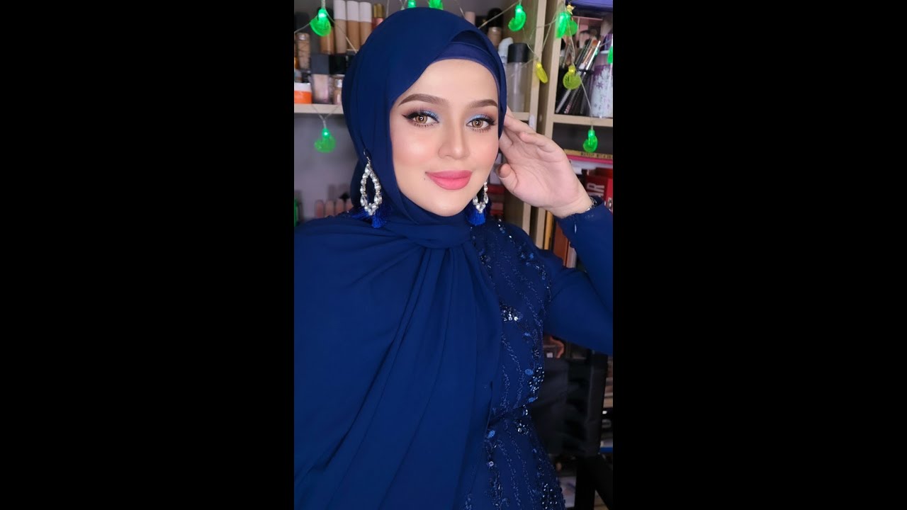 Tema Navy blue Makeup look | MUA Bellaz [ 4 May 20 ] - YouTube