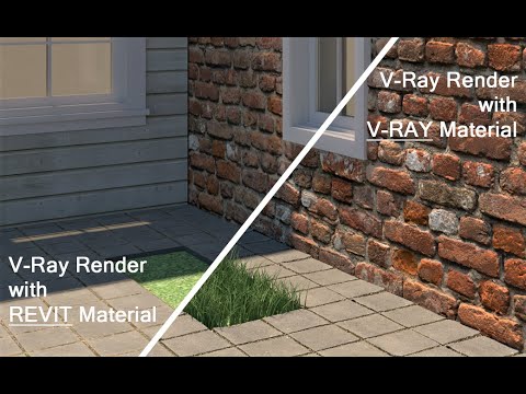 V-Ray Render with V-RAY MATERIAL vs REVIT MATERIAL in AUTODESK REVIT ...