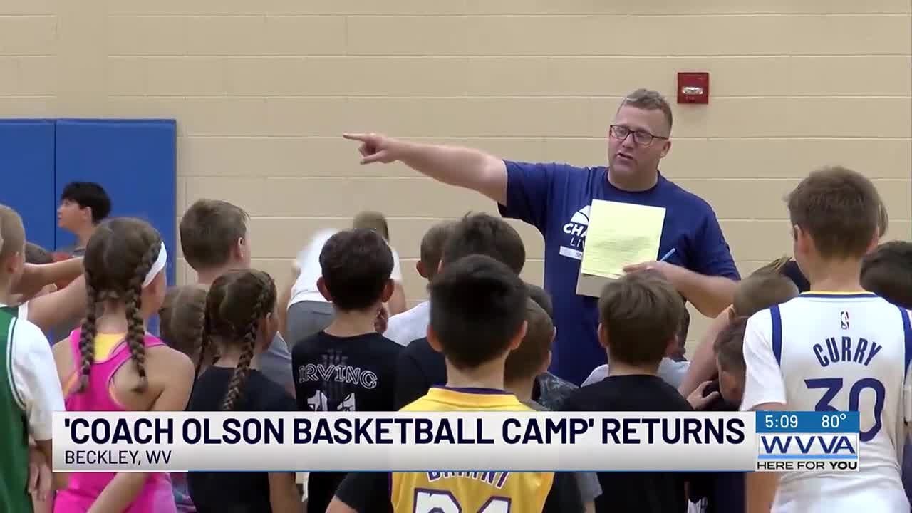 Annual 'Coach Olson Basketball Camp' teaches kids basketball fundamentals and life lessons - YouTube