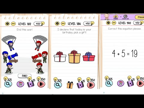 Brain test level 181 to 190 || Ds gaming club - YouTube