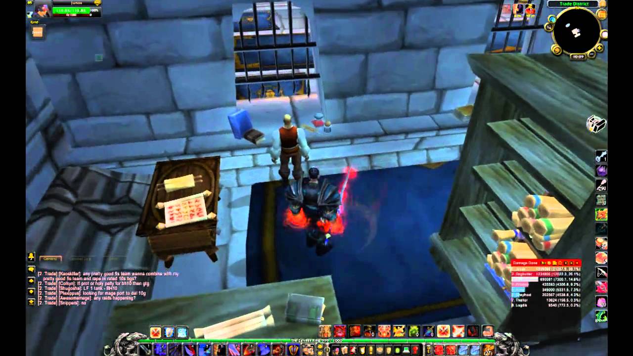 World of Warcraft - Behind the Stormwind Bank (using Heroic Leap) - YouTube