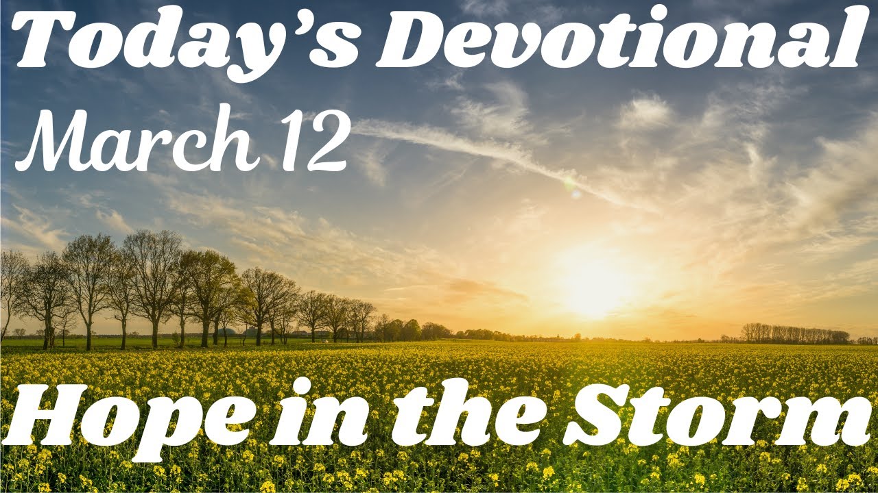 Hope in the Storm | Daily Devotion | Daily Prayer| Daily Motivation ...