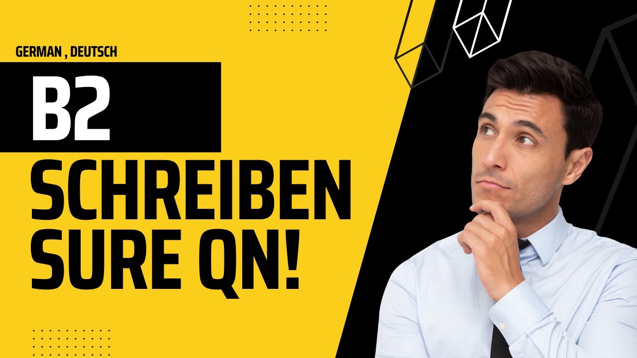 German B2 Writing - YouTube