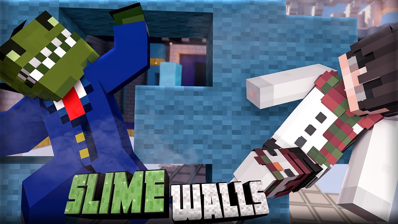 Minecraft Hole in the Wall (Slime Walls) - YouTube