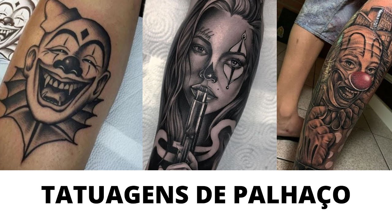 TATUAGENS DE PALHAÇO: Modelos super descolados para te inspirar! - YouTube