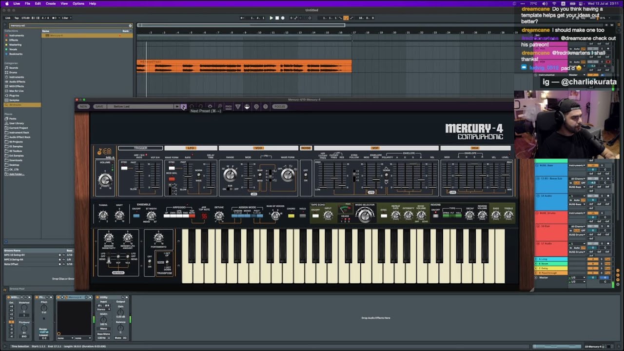 Duumu/Charlie (making hard dnb (music prod) Twtich Stream - YouTube