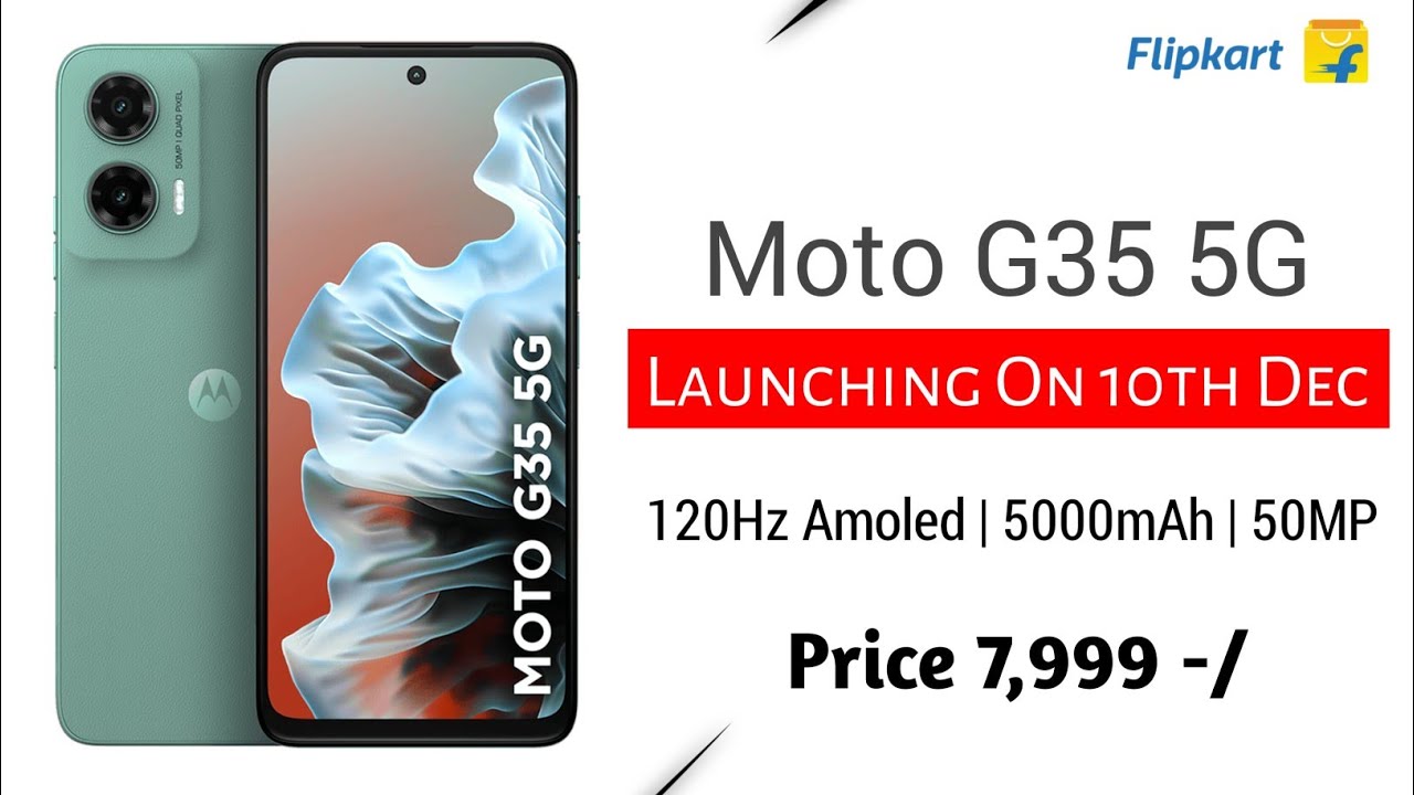 Moto G35 5G Launching On 10th December Price 7,999 -/ Nitesh Tech - YouTube