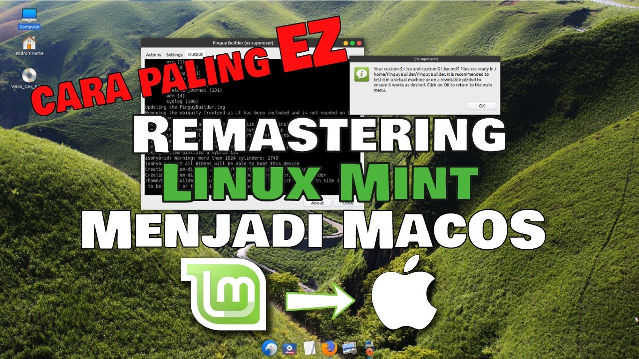 [ Remastering Linux ] Merubah tampilan distro Linux Mint menjadi MacOS ...