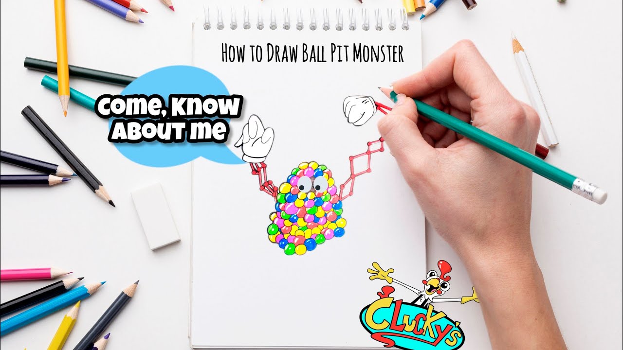 How to draw Ball Pit Monster|Clucky's Logic|Gametoons|Discover secrets ...