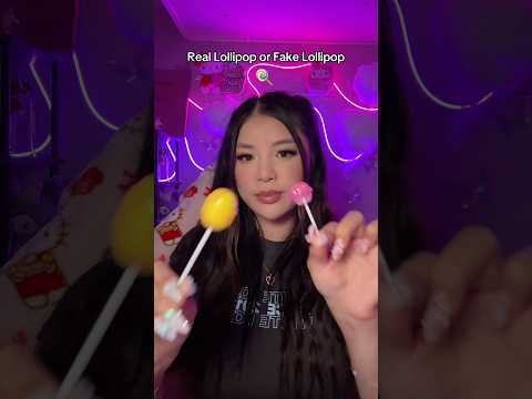 Real Lollipop or Fake Lollipop 🍭#asmr #shorts