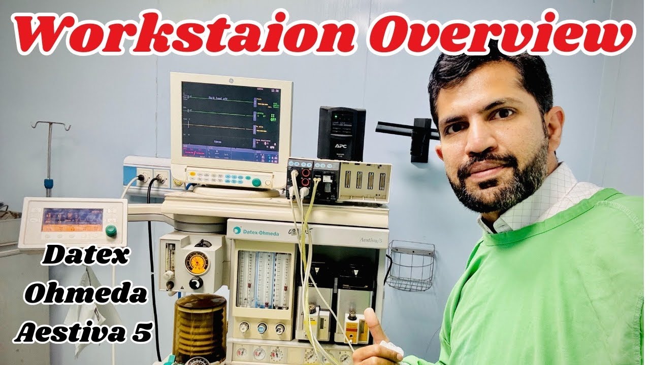 GE Datex Ohmeda Aestiva 5 | Anesthesia Machine explain | Self test and ...