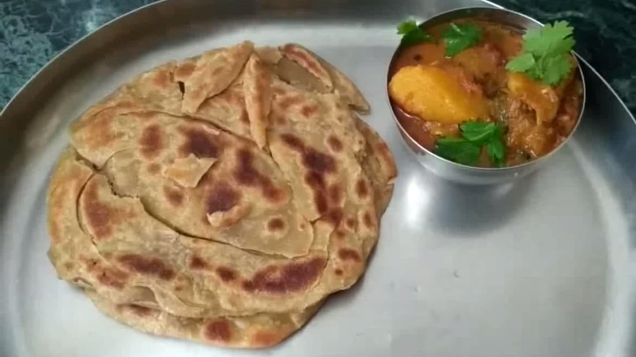 MY FIRST COOKING VIDEO (Wheat Parota & Aloo Dum Masala) - YouTube