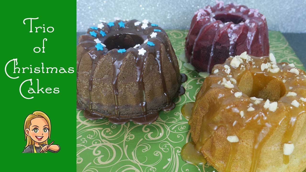 Trio of Christmas Cakes - YouTube