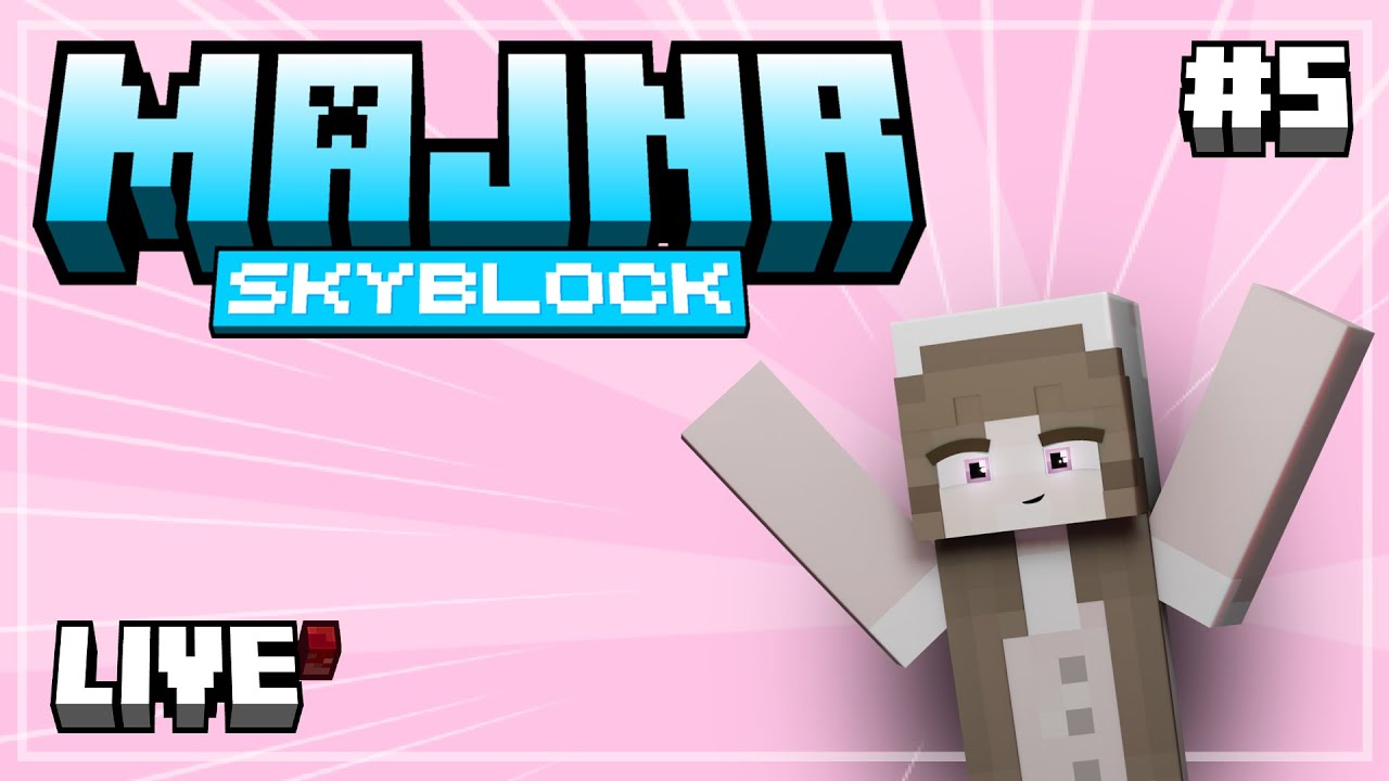 MAJNR Skyblock #5 - Livestream w/ @cajiiicek - YouTube