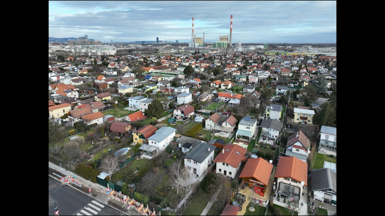 Die Simmeringer Haide am 31. Jänner 2023, aufgenommen mit der DJI Mavic ...