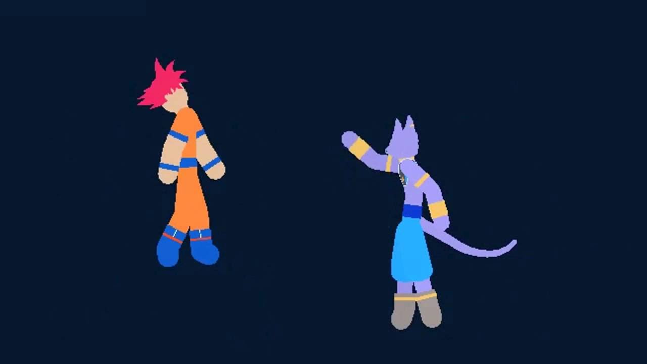 Goku SSG VS Beerus part 2 - Stick Nodes animation - YouTube