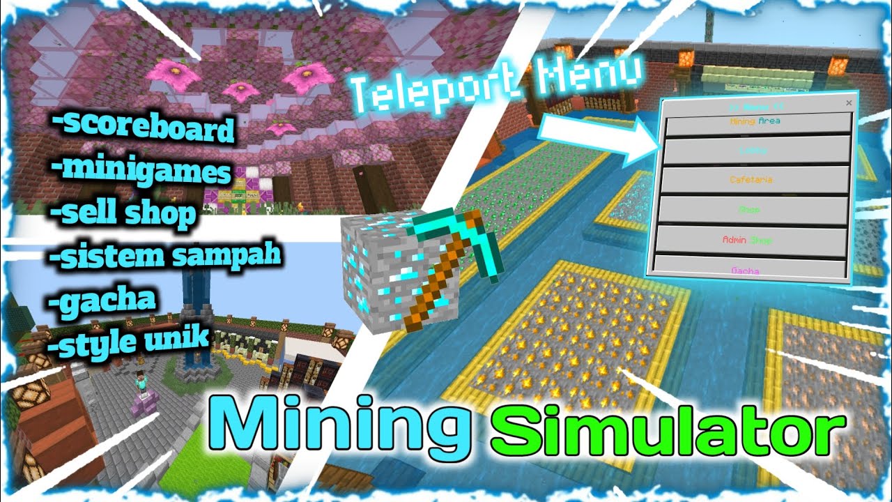 DOWNLOAD MAP MINING SIMULATOR, Style Unik Dan Banyak Fitur | MCPE 1.20 ...