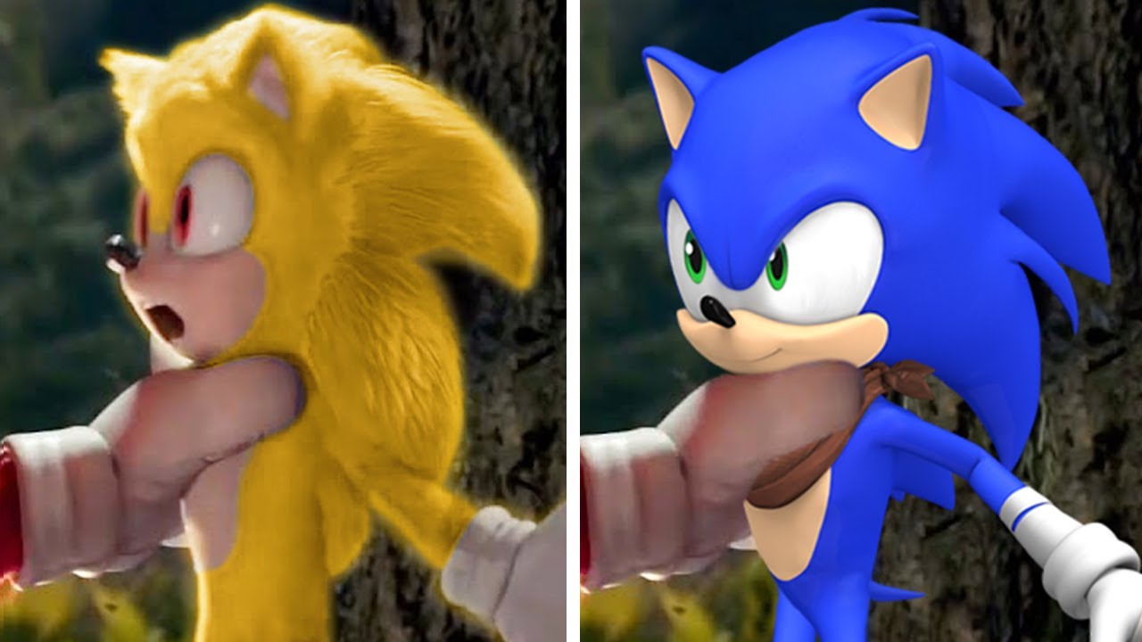 SONIC Movie 3 OLD Design VS NEW Design (SONIC BOOM VS SUPER SONIC ...