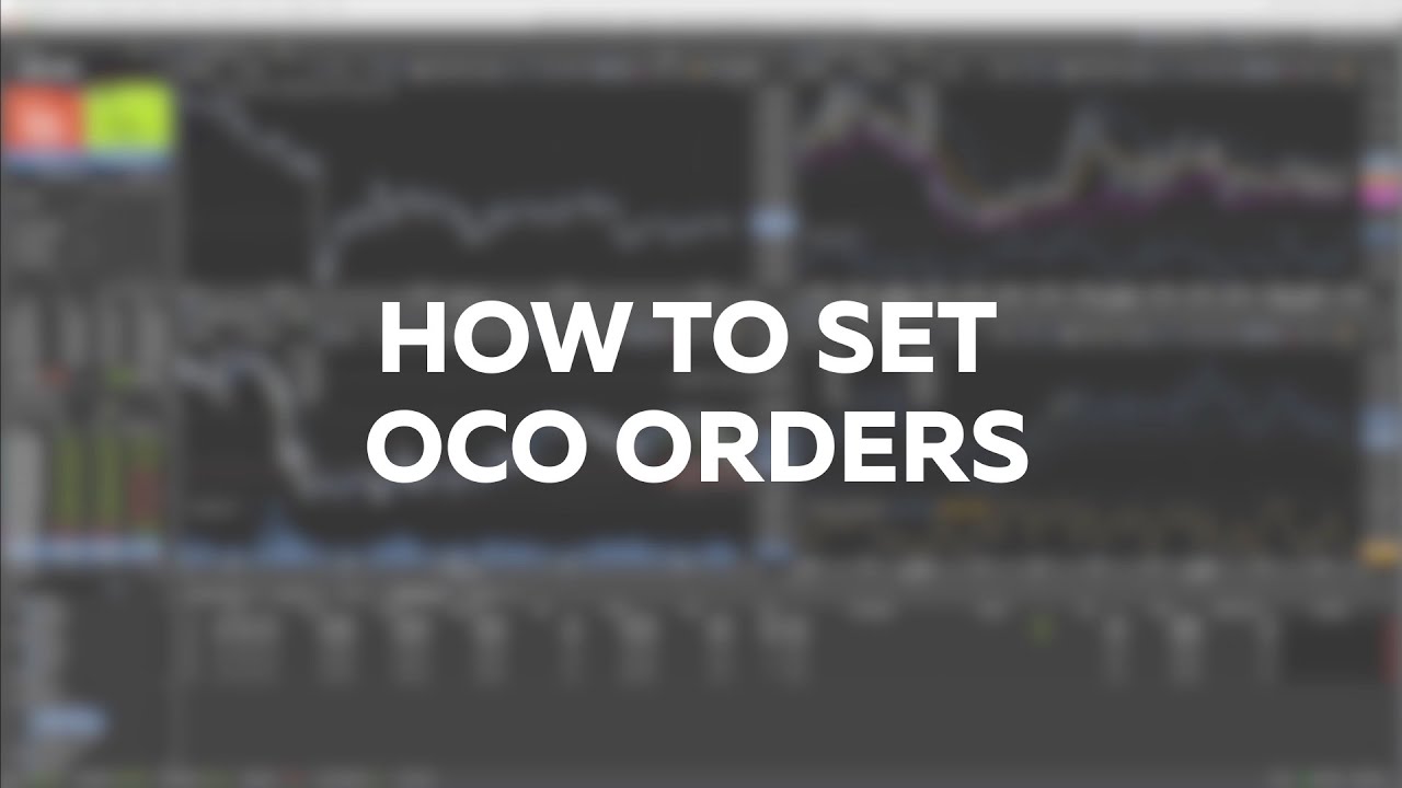 Tutorial #How to set (one cancels the other) orders - YouTube