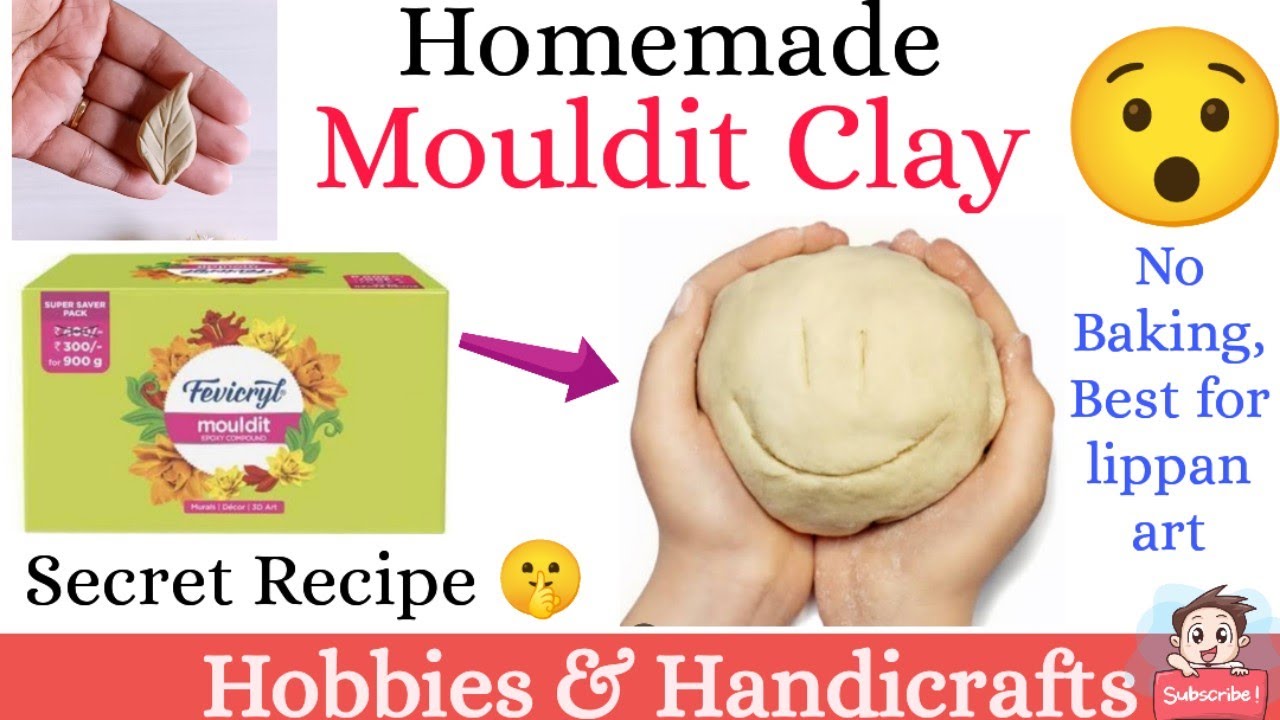 Super Easy Mouldit Clay making at home😍|Diy Homemade clay making - YouTube