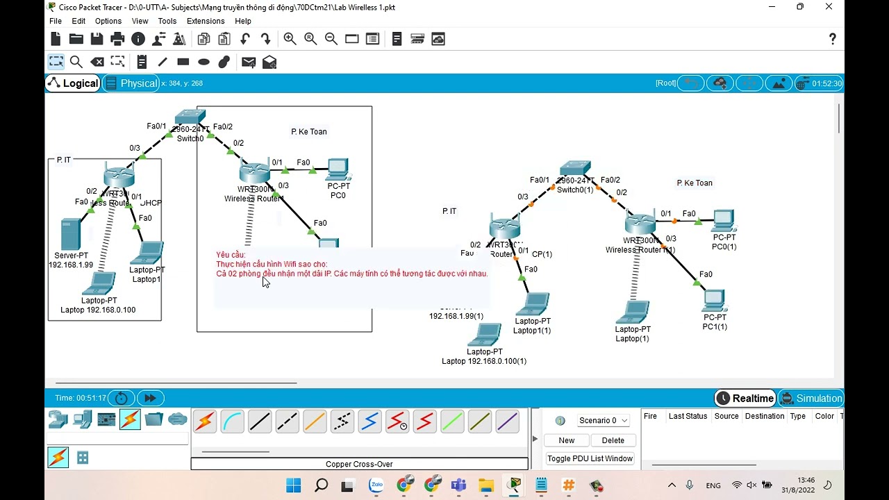 Wireless Lab 2 - Cấu hình IP Router không dây (Wifi) - NAT Port HTTP và ...