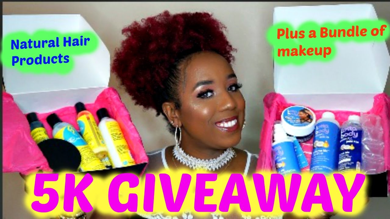 5K GIVEAWAY (CLOSED) Natural Hair Products + Bundle of Makeup ...