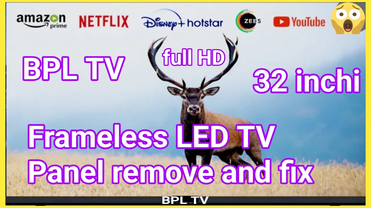 Frameless LED TV Panel remove and fix | फ़्रेम लेस led tv panel कैसे ...