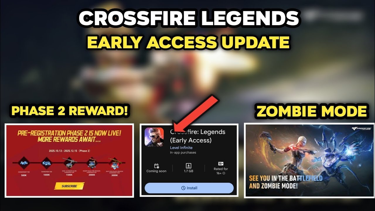 CROSSFIRE LEGENDS PRE-REGISTRATION | NEW MAP ZOMBIE MODE | PHASE 2 ...