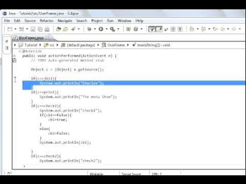 Java programming part 77 GUI : ComboBox with ActionListener - YouTube