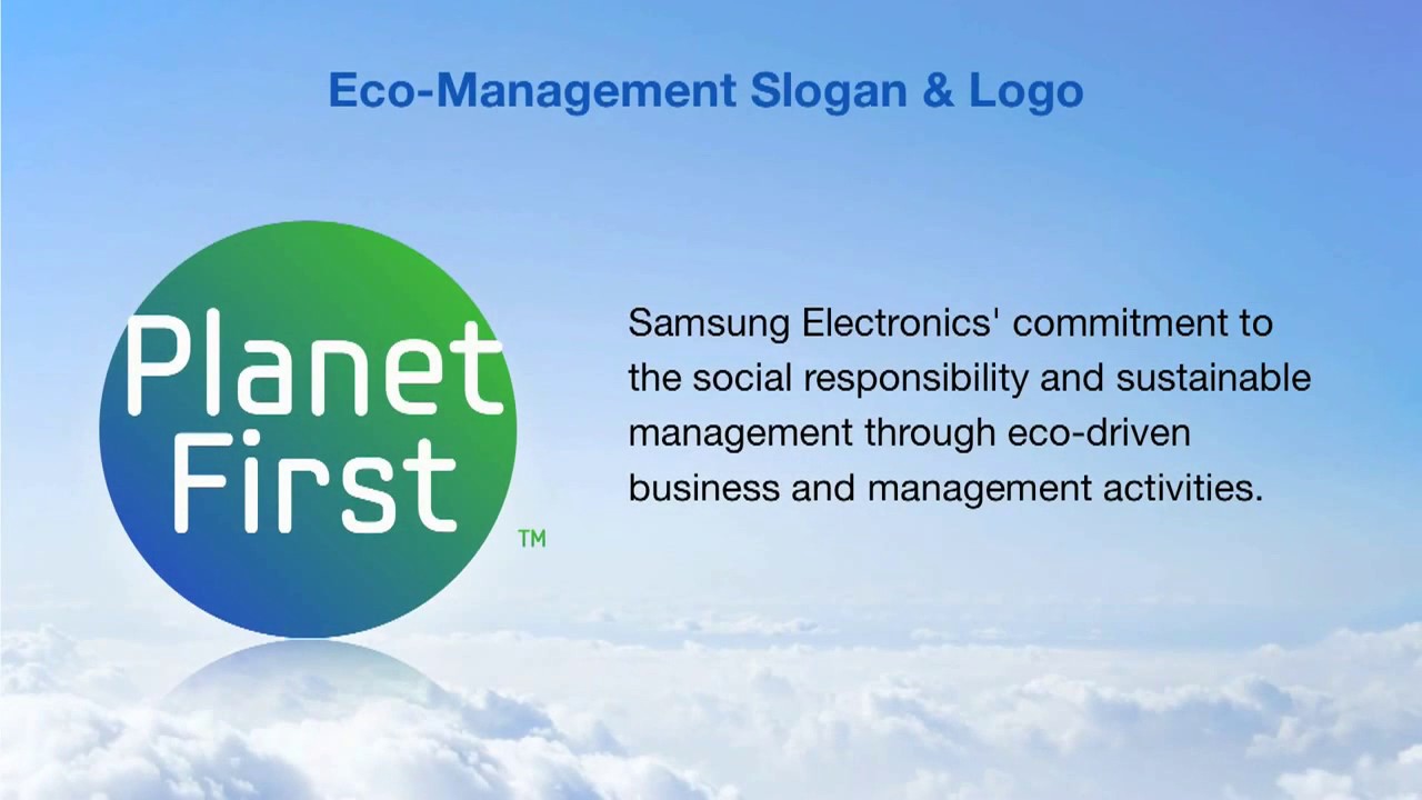 PlanetFirst™ - Samsung Electronics' Green Initiatives - YouTube