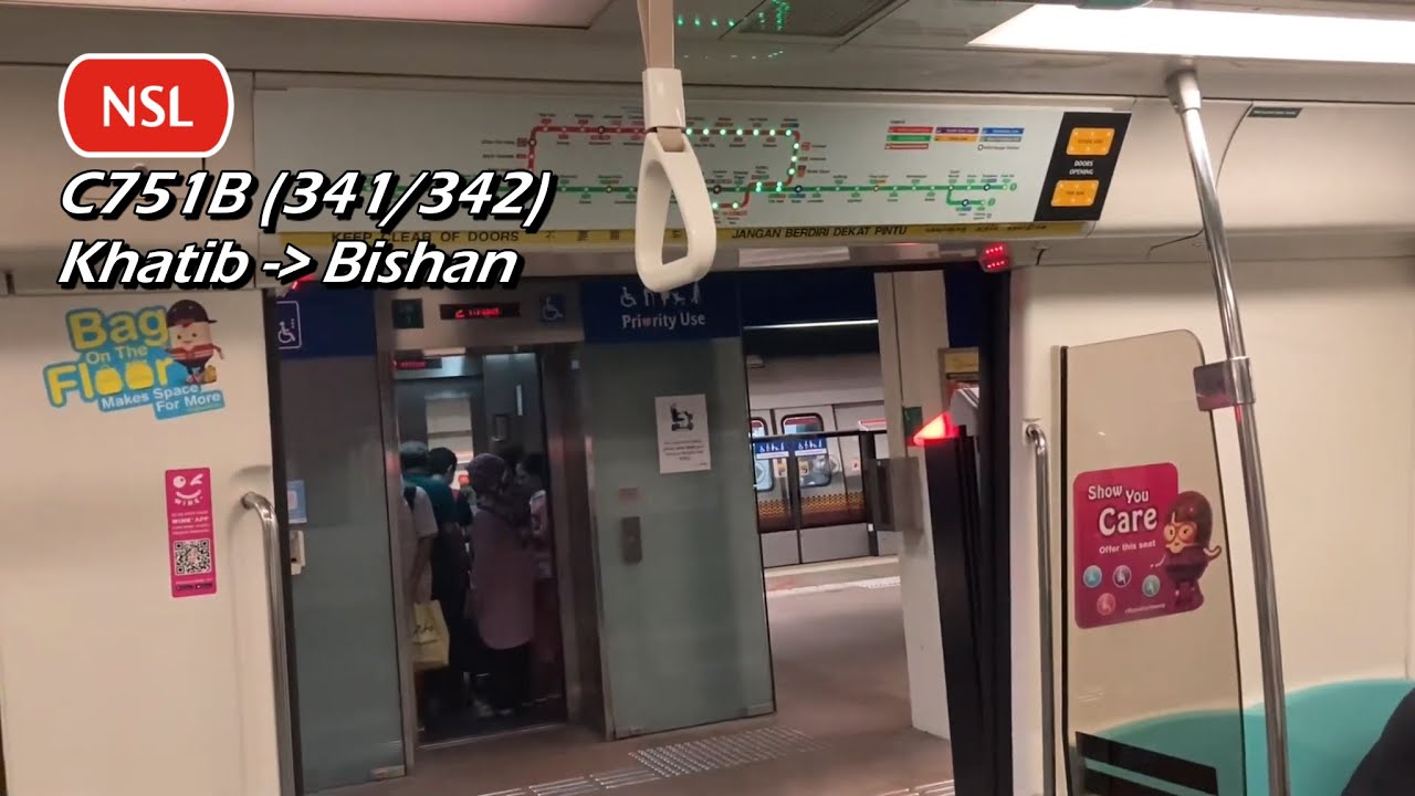 SMRT - KNS C751B (341/342) (Khatib » Bishan) - YouTube
