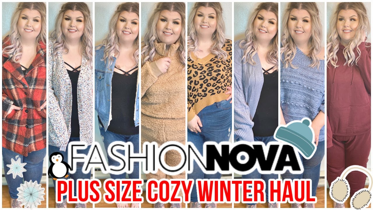 Fashion Nova Curve Plus Size Cozy Try On Haul | Fall Winter 2020 - YouTube