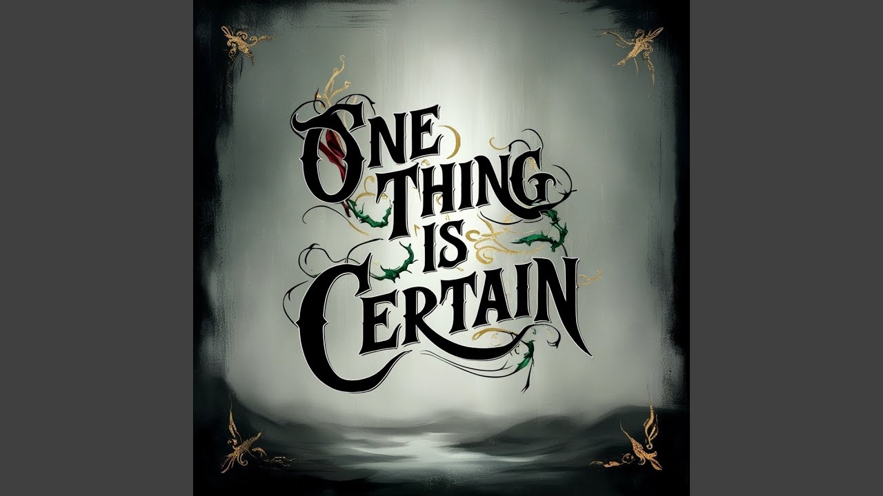 One Thing Is Certain - YouTube