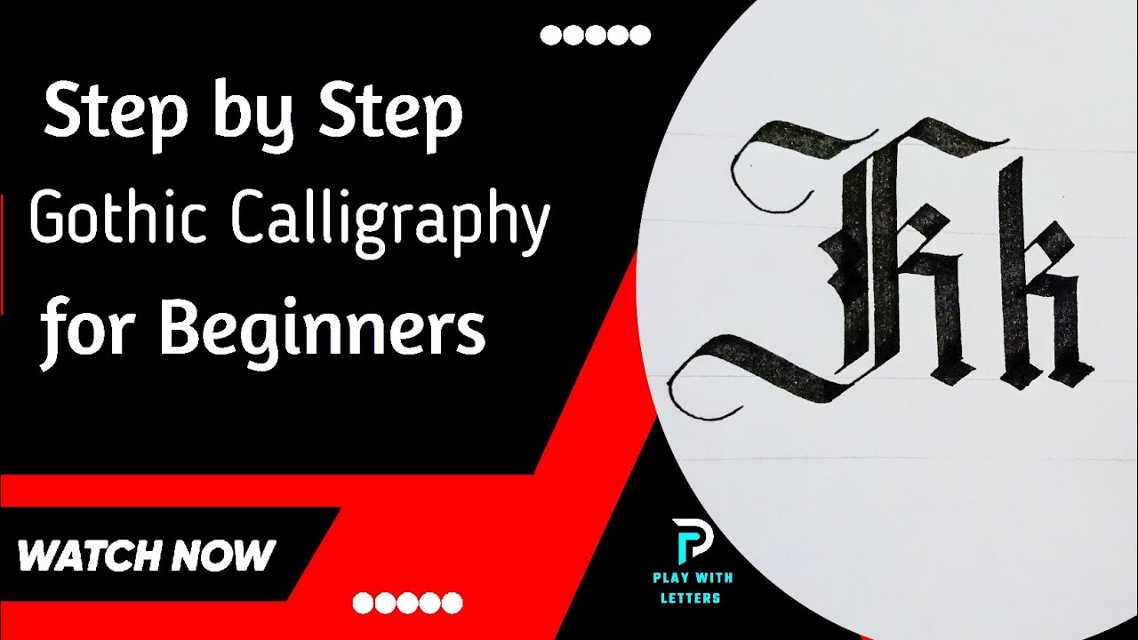 Calligraphy Lesson: Part 11 | Blackletter calligraphy tutorials - YouTube