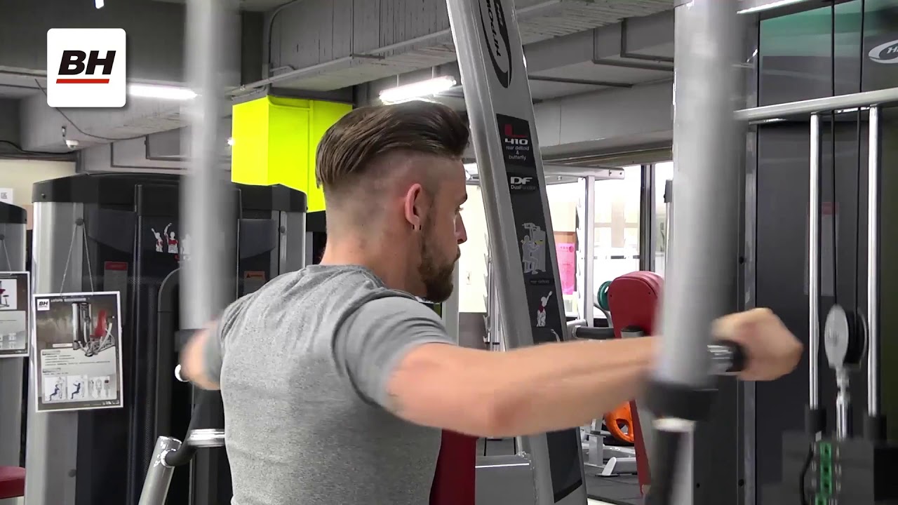 Flair Fitness Rear Deltoid Machine - YouTube