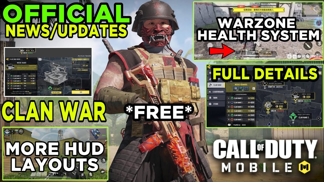 NEW Cod Mobile Official News | Warzone Health System In BR + More HUD ...