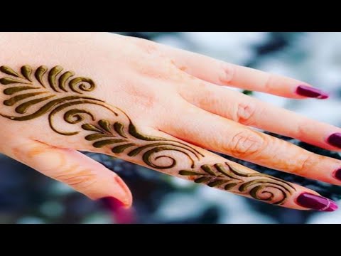 stylish mehandi design||easy finger design ||#mehndidesign #drawing # ...
