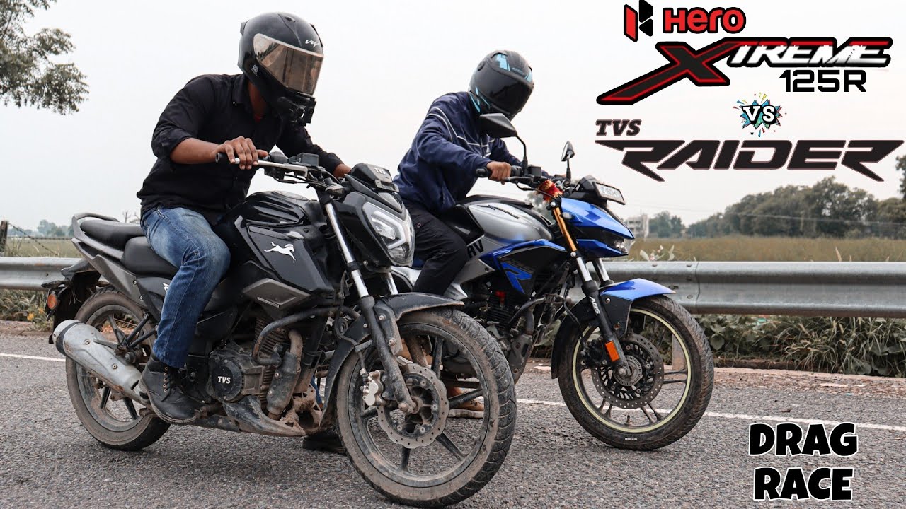 Hero Xtreme 125R vs Tvs Raider 125 || DRAG RACE || unspected battle ...