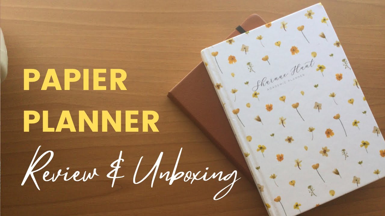 PAPIER PLANNER REVIEW & UNBOXING | COLEGE ORGANIZATION AND TIPS ...