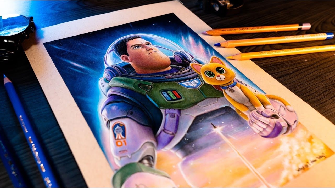 Drawing Lightyear and SOX (Buzz Lightyear) | What do I draw today ...