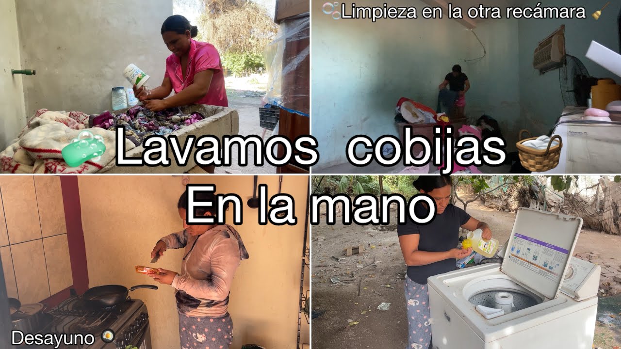 🫧lavamos ropa en la mano 🧺desayuno en casa de mi suegra 🍜limpieza en la ...