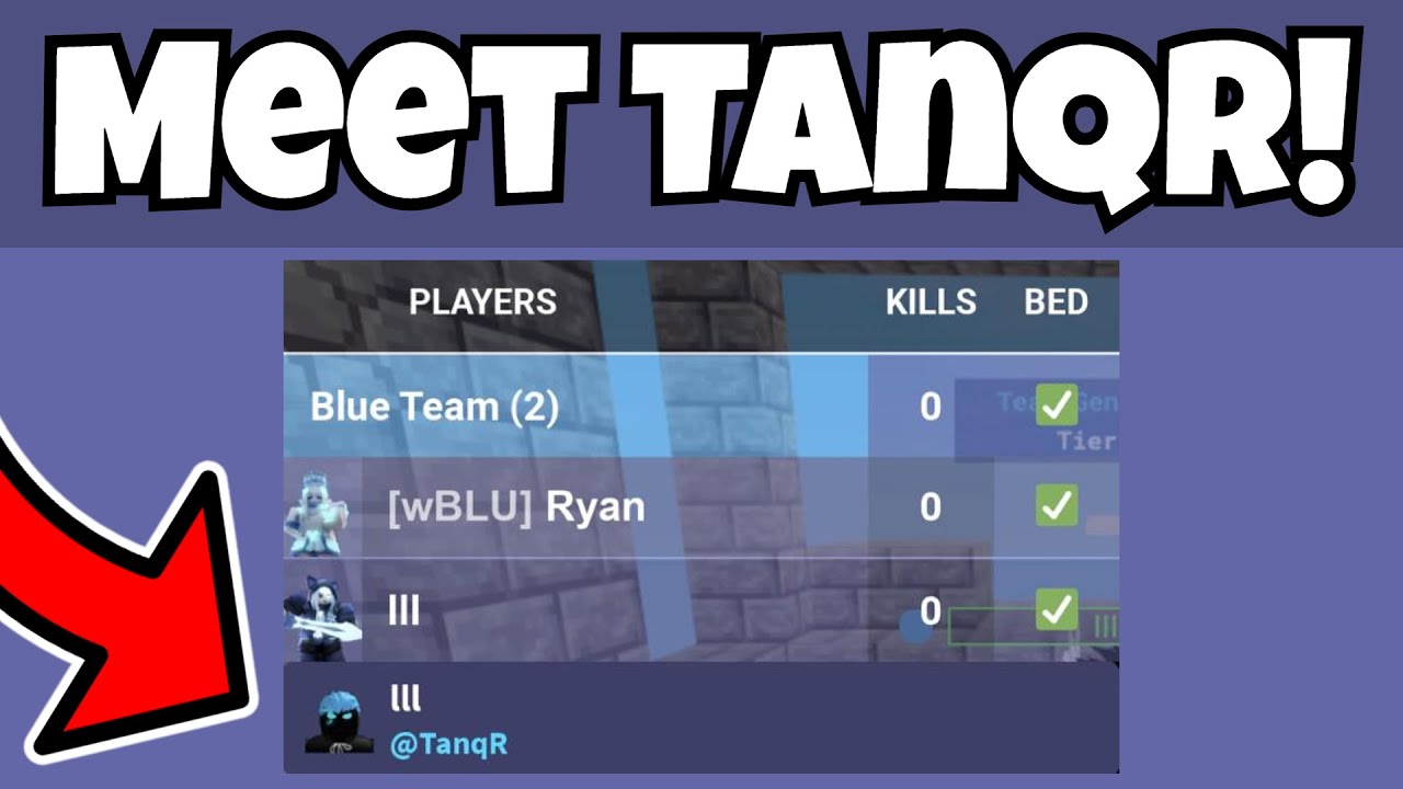 I MET @TanqR IN GAME 😱 (YOU CAN TOO!) (Roblox BedWars) - YouTube