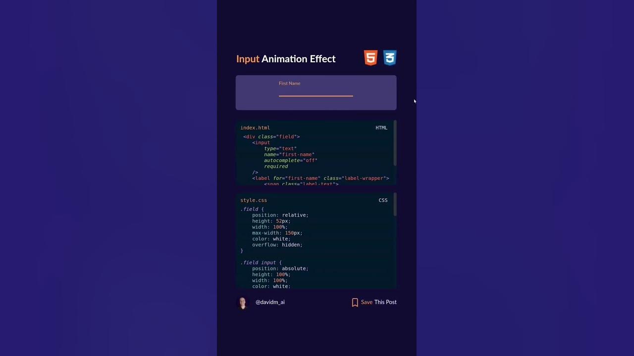 Input Animation Coding Css3 Htmlcss Html Webdesign Html5 Webdevelopment Css Python 1759