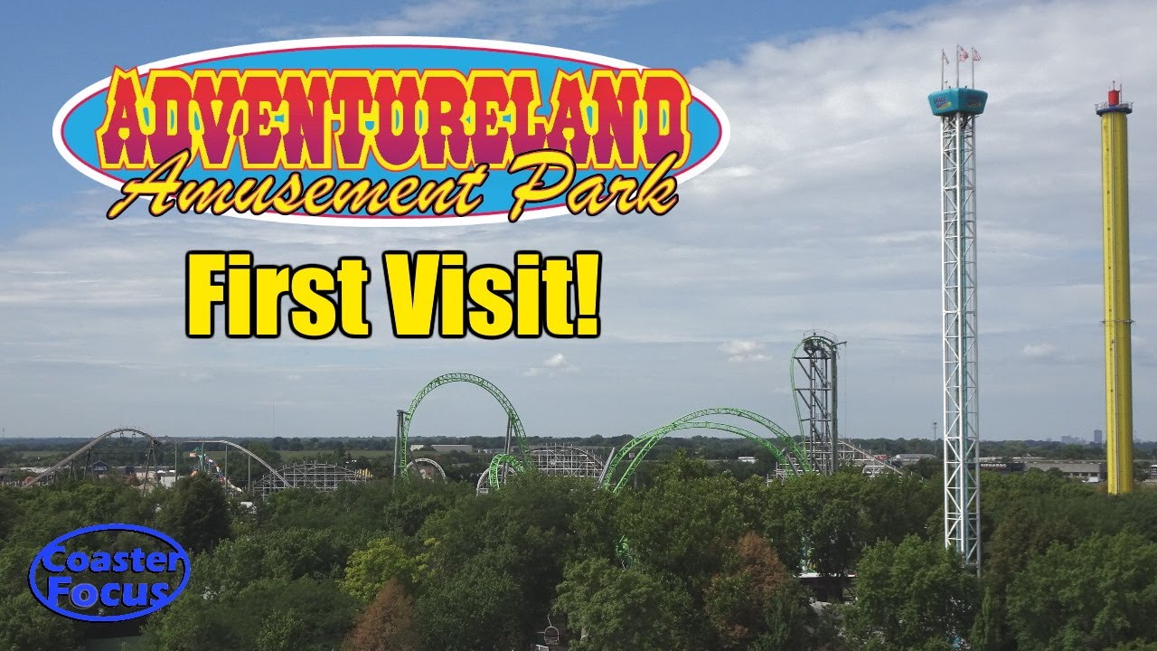 FIRST VISIT TO ADVENTURELAND! Adventureland Iowa Vlog - YouTube