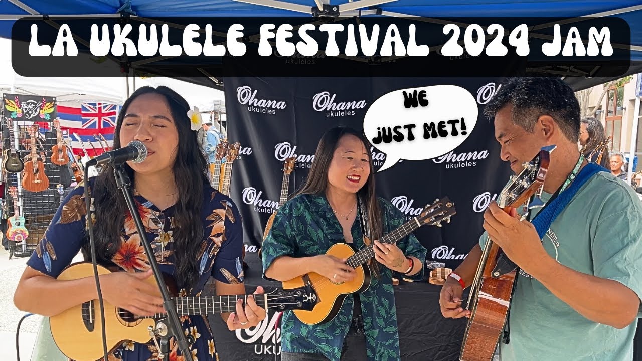 LA Ukulele Festival ‘24 impromptu jam | Jessica Maeve, Lise Lee, Conrad ...
