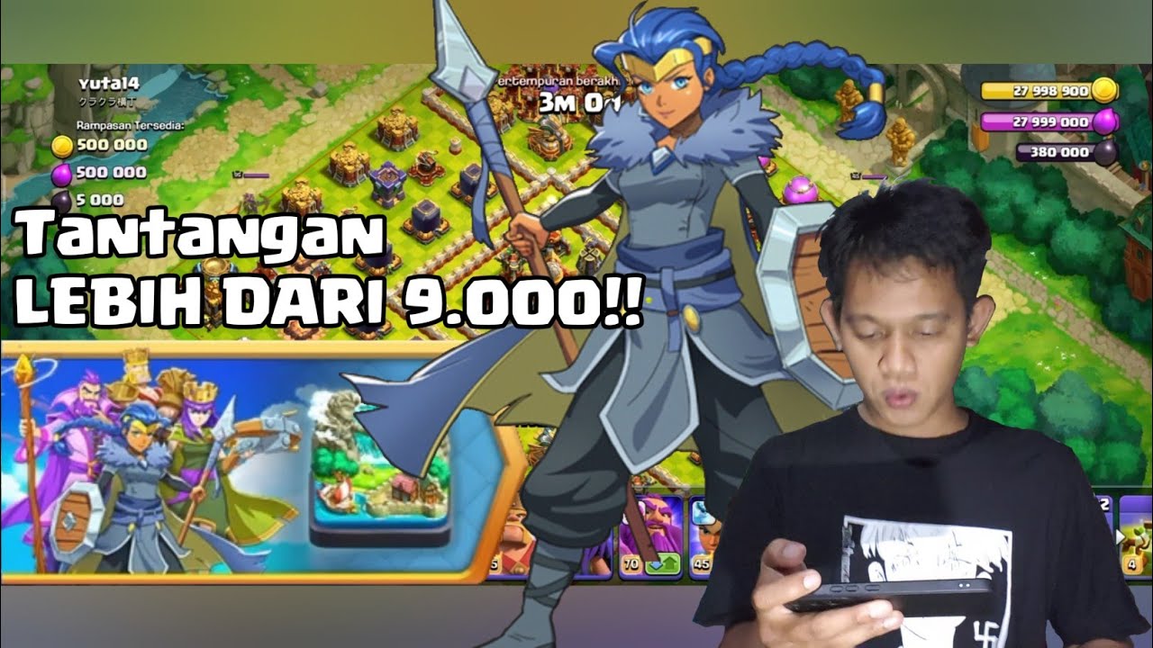 COC Versi Anime!!! | Tantangan LEBIH DARI 9.000!! - Clash of Clans ...
