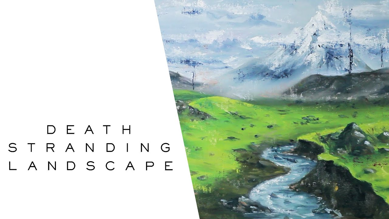 Death Stranding Landscape Oil Painting - YouTube