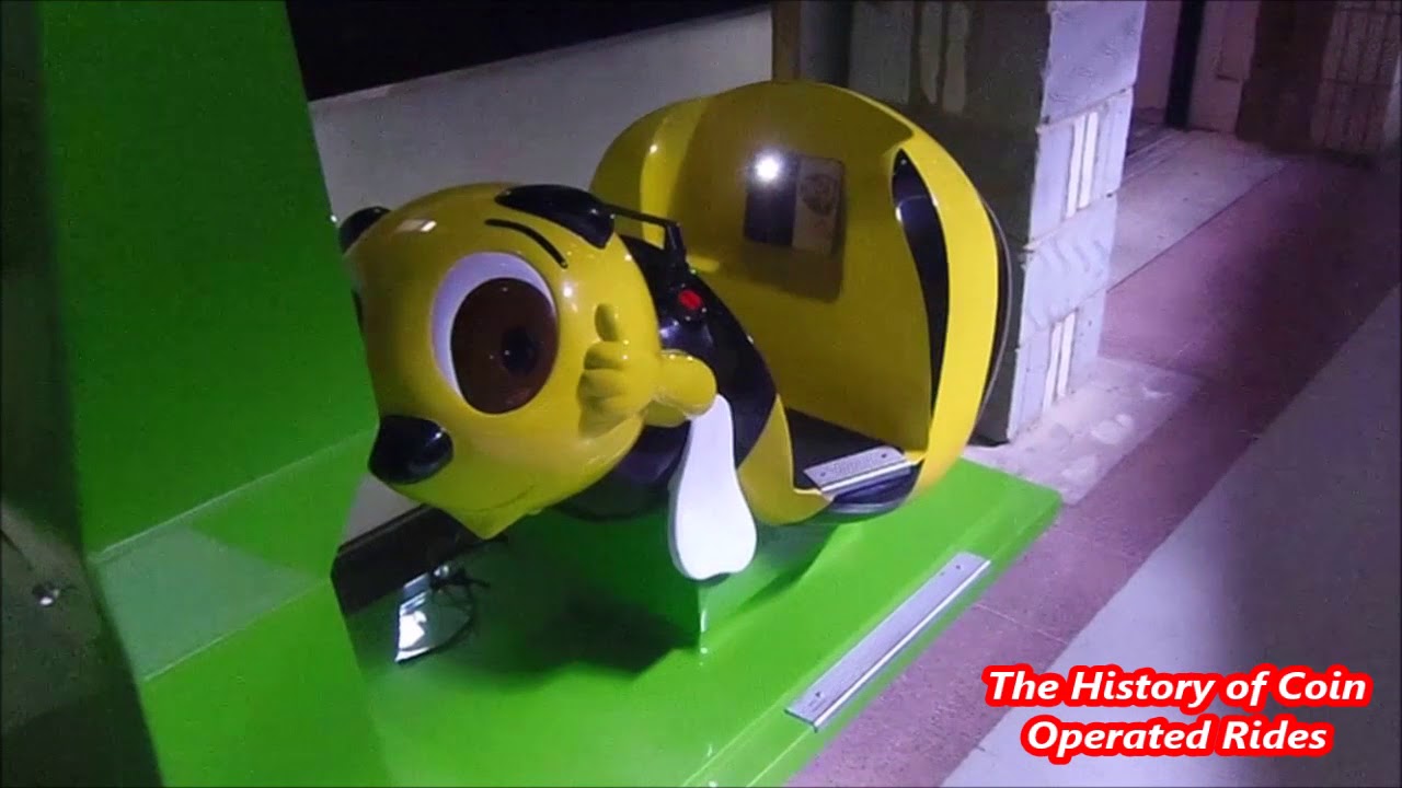 2010s Coin Operated Bee Kiddie Ride - Ezee Swap Bee - YouTube